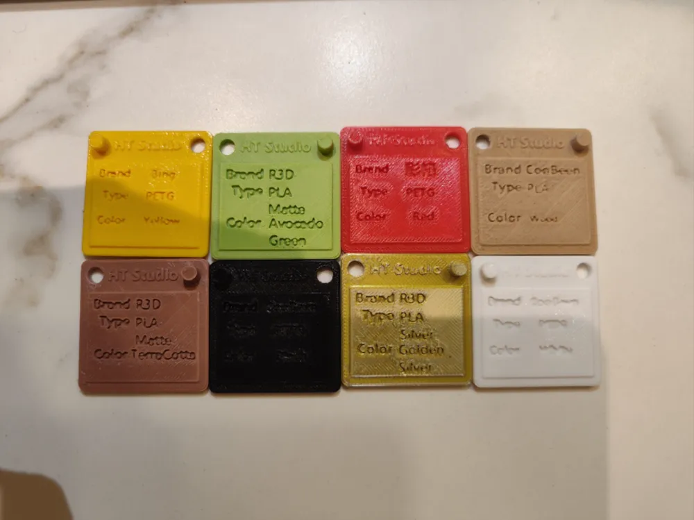 Filament Swatch Nameplate by 昊天Studio - MakerWorld