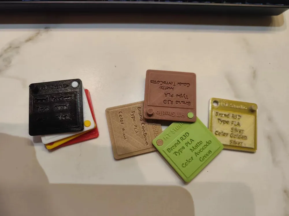 Filament Swatch Nameplate by 昊天Studio - MakerWorld