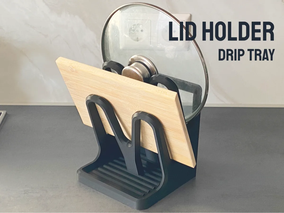 Lid Holder Drip Tray - Free 3D Print Model - MakerWorld