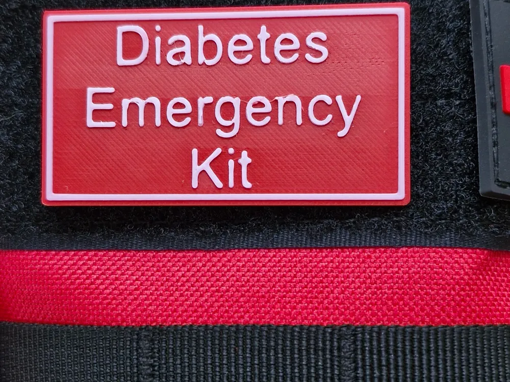 Label for glucagon kit. by Maanprint - MakerWorld