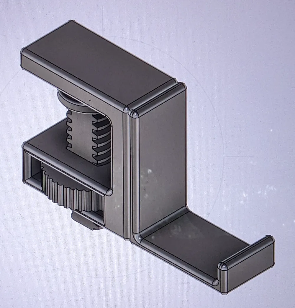 Simple modular clamp with hook for headphones by BKoch00 - MakerWorld