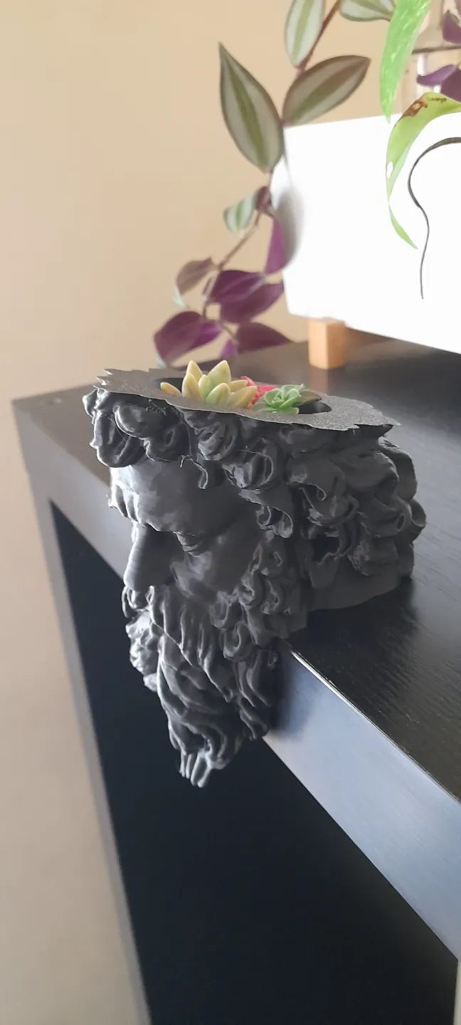 Greek god edge planter by JT40 3D - MakerWorld