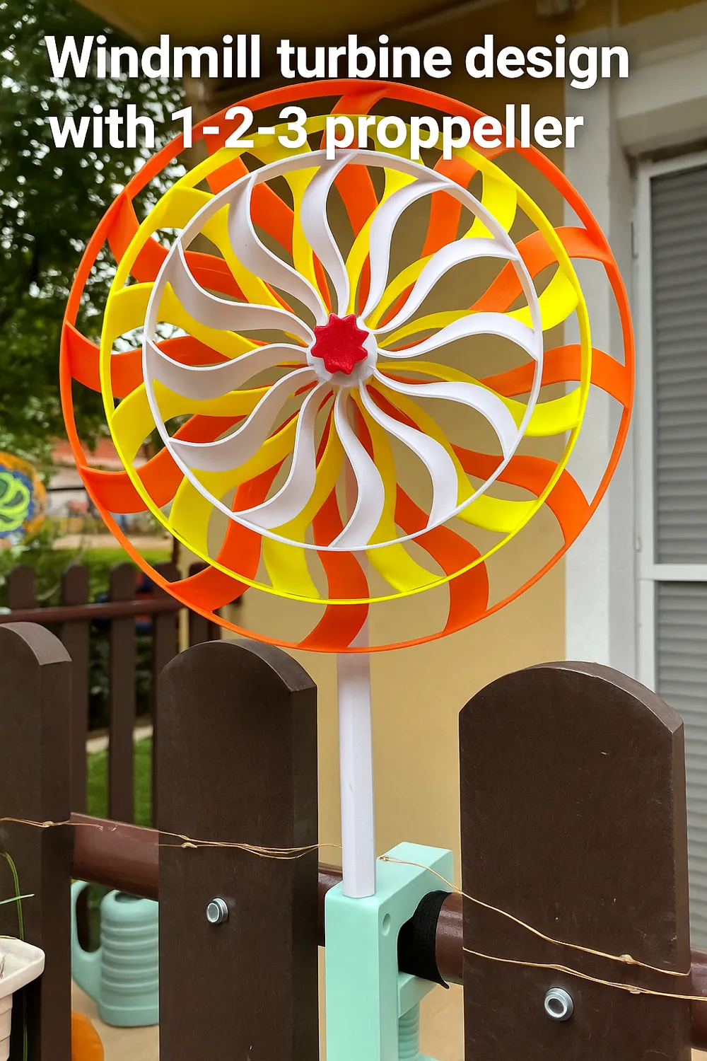 Windmill turbine design with 1-2-3 - Free 3D Print Model - MakerWorld
