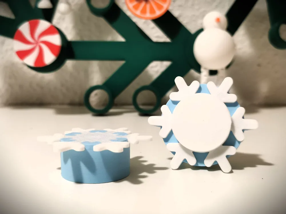 Giant Building Brick Christmas Snowflakes - Free 3D Print Model ...