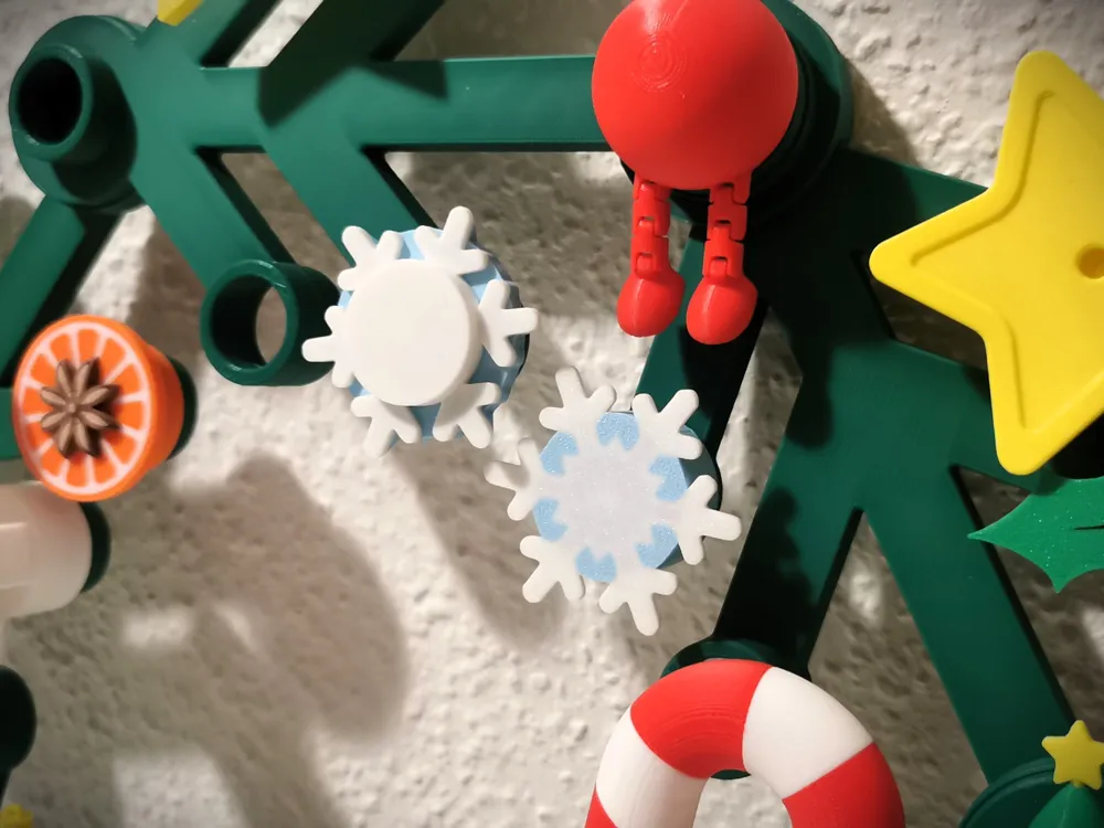Giant Building Brick Christmas Snowflakes - Free 3D Print Model ...