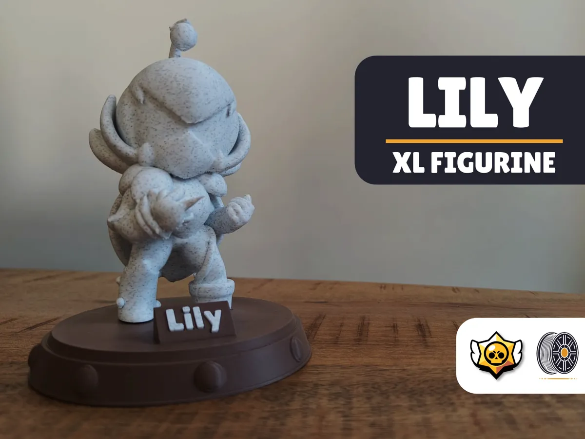 Lily | XL Brawl Stars Figurine (NO AMS) - Free 3D Print Model - MakerWorld
