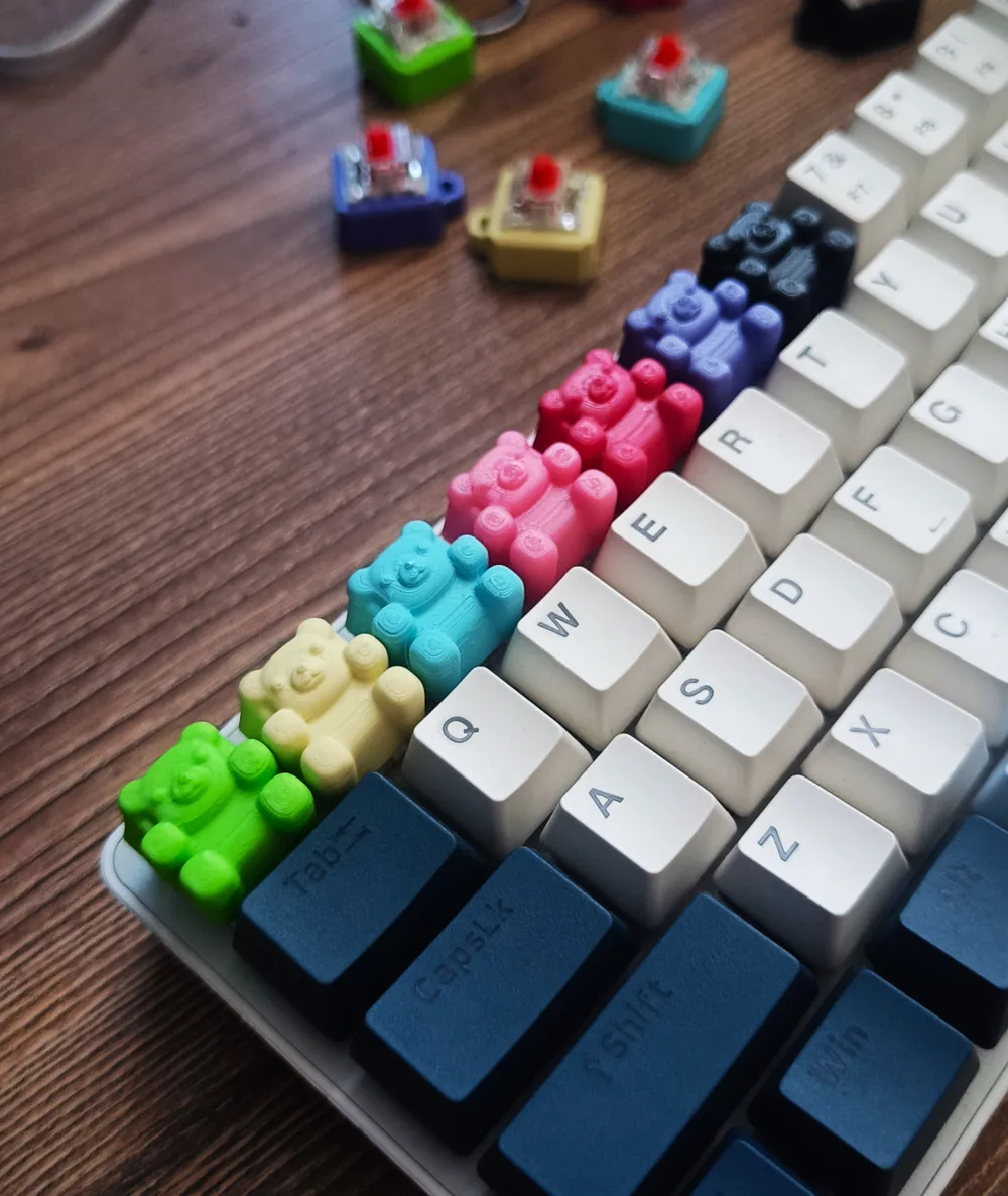 Gummy Bear keycap - mechanical keyboard by Hiko 3D - MakerWorld