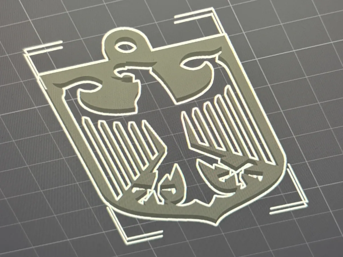 Pendant Federal Eagle - Free 3D Print Model - MakerWorld