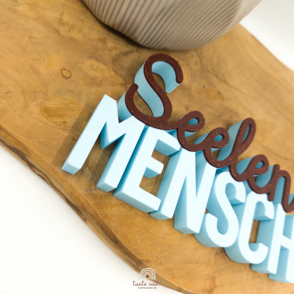 Soul Human – 3D Lettering | Two-line - Free 3D Print Model - MakerWorld