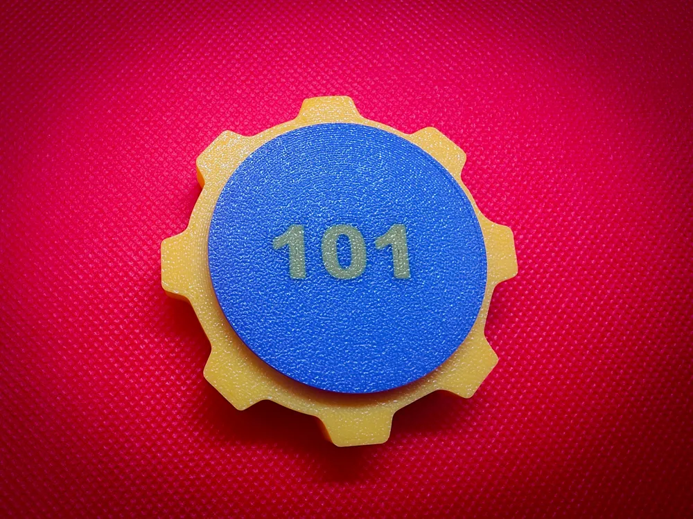 Fallout Vault Number Fidget Toys by Jinivus 3D - MakerWorld