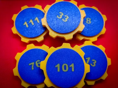 Fallout Vault Number Fidget Toys by Jinivus 3D - MakerWorld