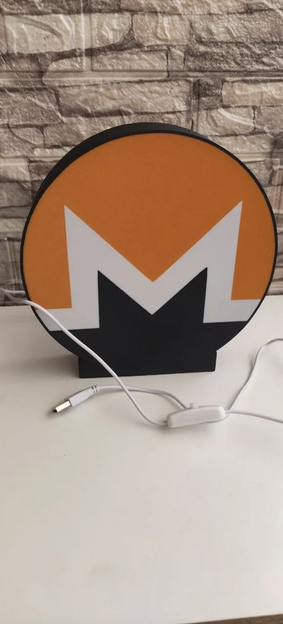 Monero (XMR) LightBox - Free 3D Print Model - MakerWorld