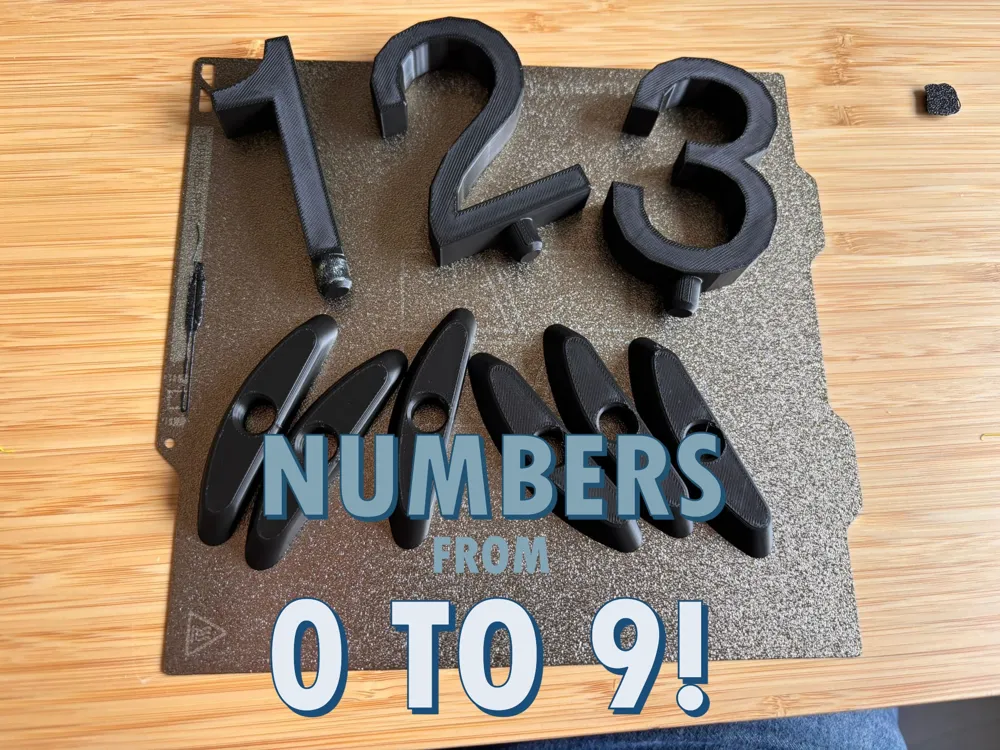 Modular Golf Putting Gates with Numbers 0 to 9 - Free 3D Print Model ...