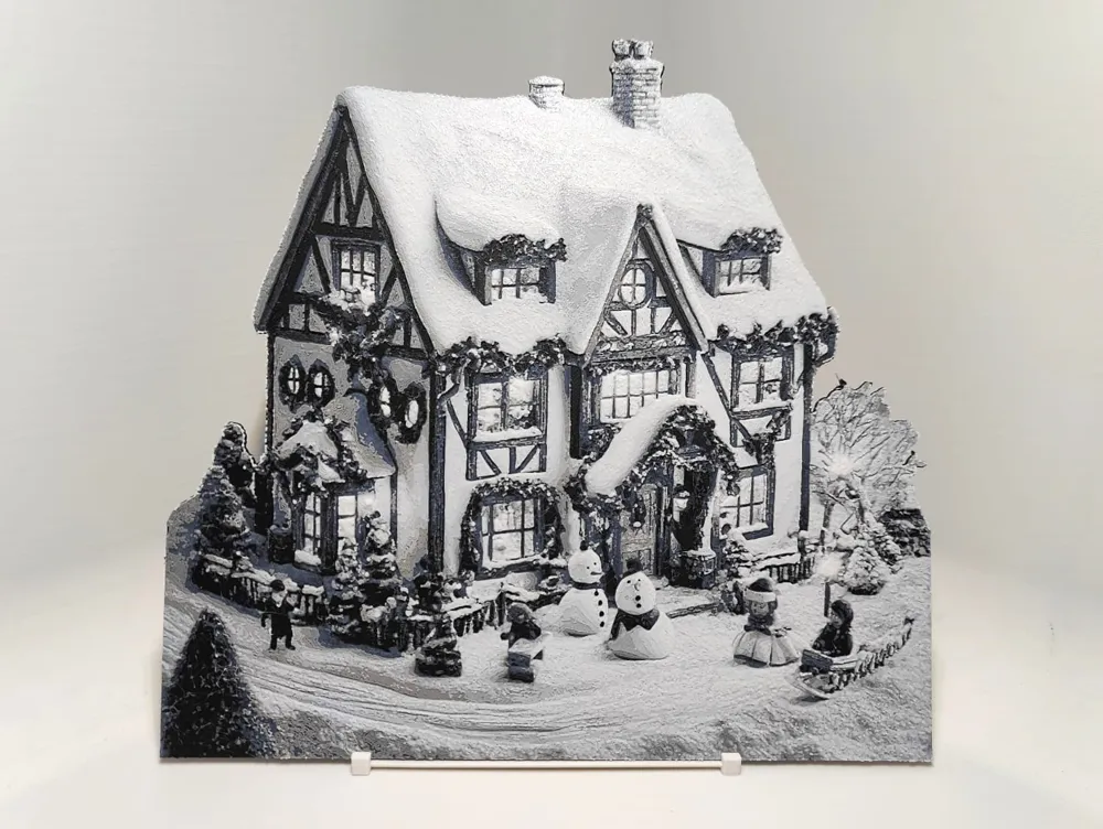 Christmas House - Hueforge by BeaN MakerWorld: Download Free 3D Models