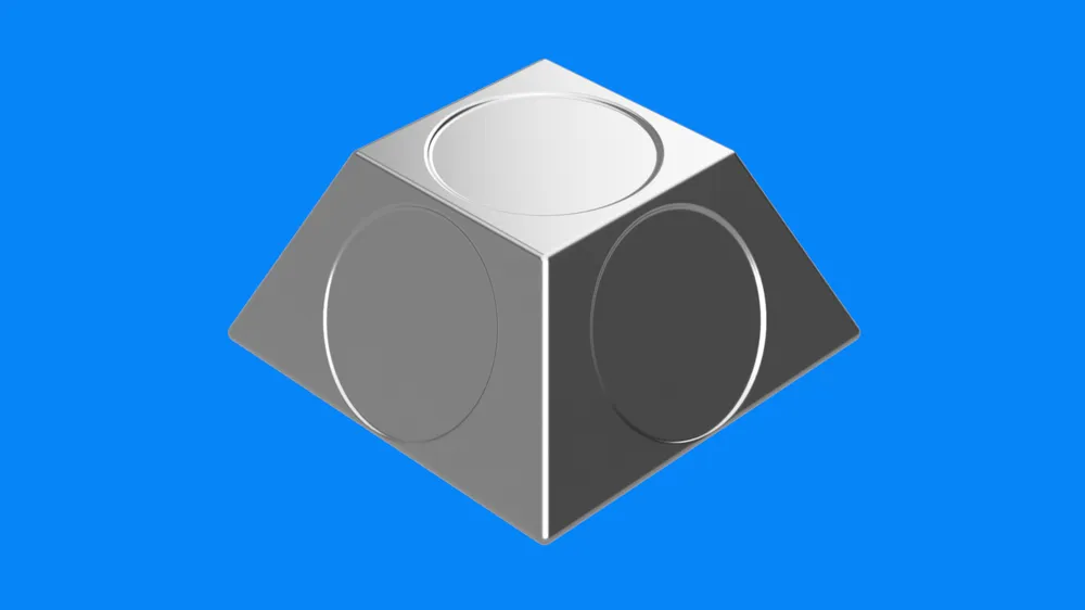 3D Scanning Pyramid With A Pocket For A 6mmx3mm Magnet In The Base ...
