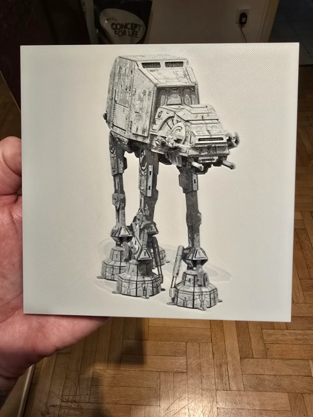 Star Wars AT-AT Hueforge by cow MakerWorld: Download Free 3D Models
