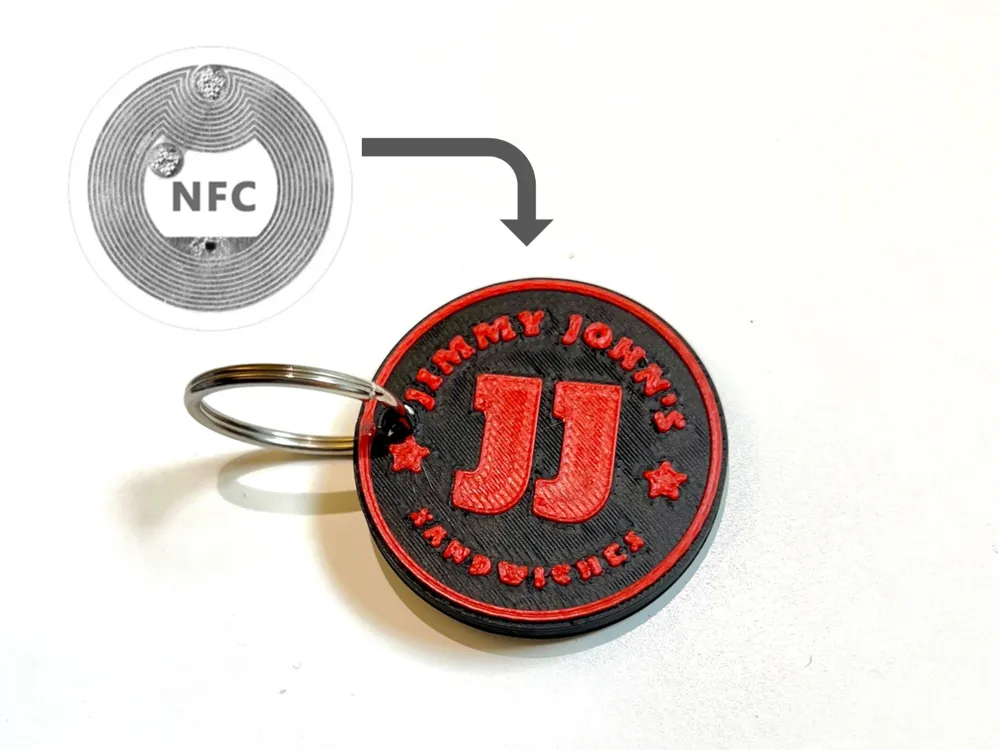Keychain with NFC tag & Instructions to DIY by WeaveTogether - MakerWorld