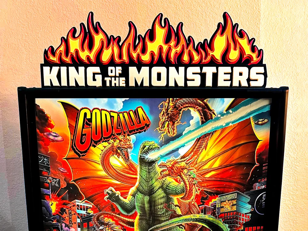 Stern Pinball: Godzilla "KOTM" Topper - Free 3D Print Model - MakerWorld