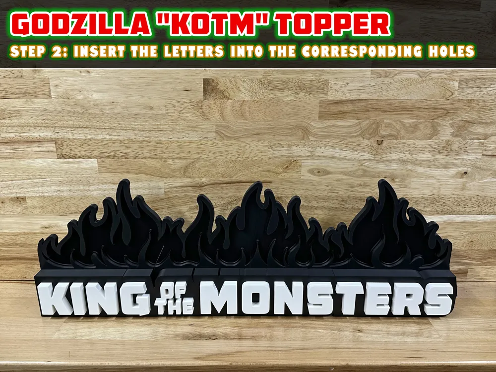 Stern Pinball: Godzilla "KOTM" Topper - Free 3D Print Model - MakerWorld
