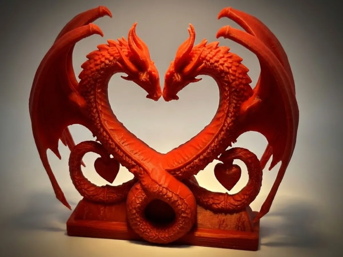 Dragon Heart - Valentine's Day / Fantasy Decor - Free 3D Print Model ...