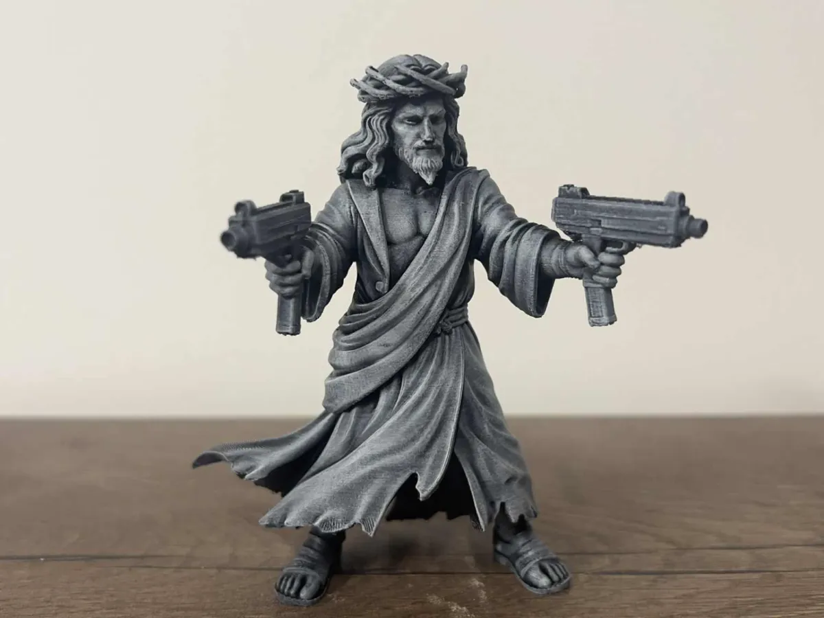 Uzi Jesus - Dungeon Crawler Carl - Free 3D Print Model - MakerWorld