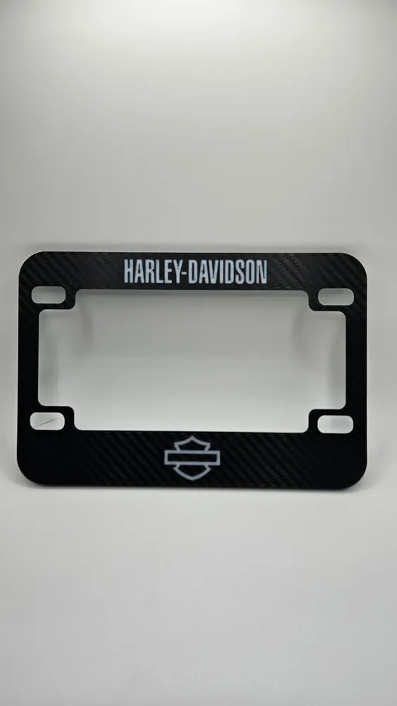 Harley Davidson Motorcycle License Plate Cover - Free 3D Print Model ...