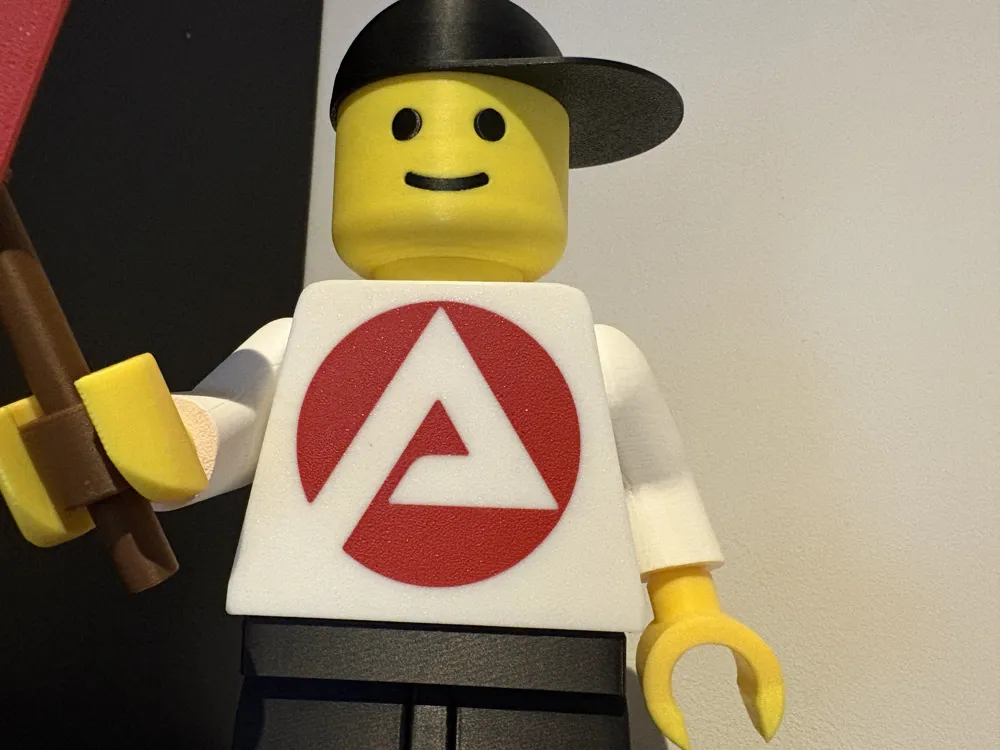 Brickman Job Center 20cm Fun Figure 500% - Free 3D Print Model - MakerWorld