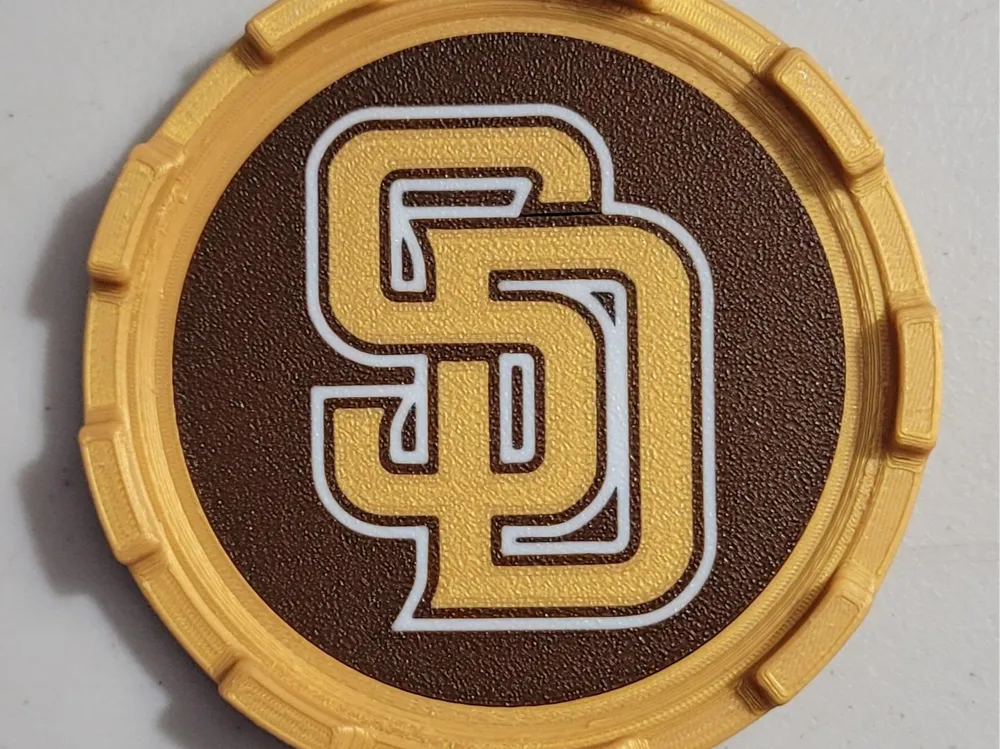 COASTER MASTER INSERT - SAN DIEGO PADRES by mercadogarzas - MakerWorld