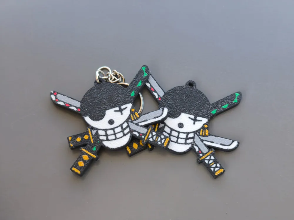 One Piece Kaychain- Zoro Roger by Frank3D MakerWorld: Download Free 3D Models