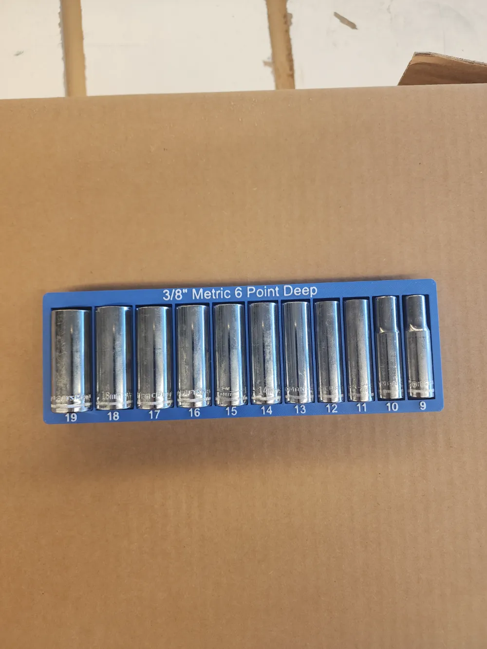 3/8 Metric 6 point deep socket, gridfinity by Fabrication Labs - MakerWorld