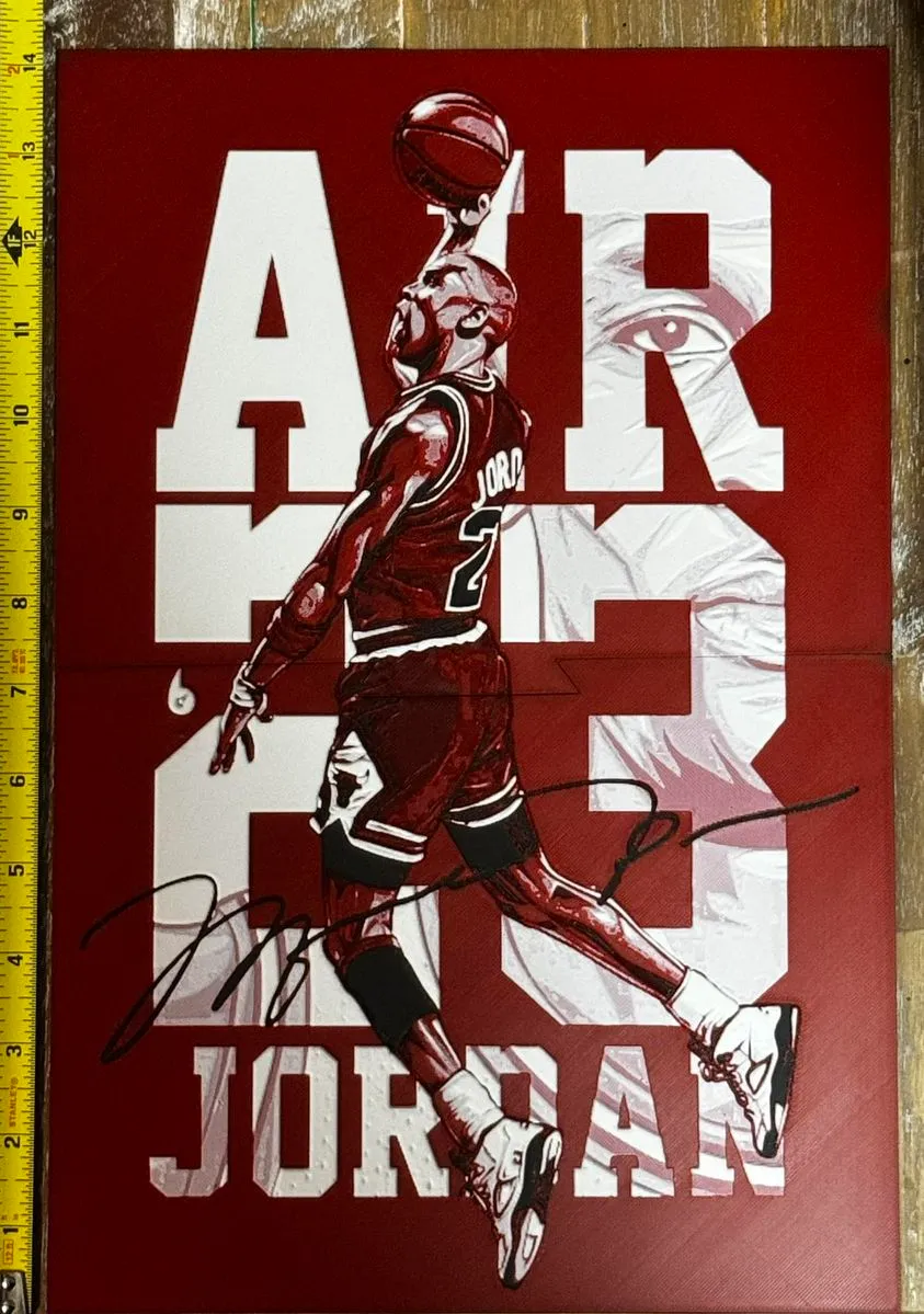 Michael "Air" Jordan Poster by ME3D MakerWorld: Download Free 3D Models