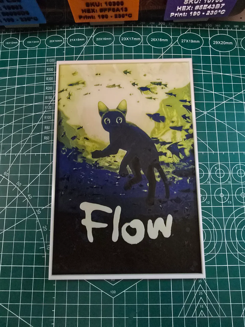 Flow Movie Poster - Hueforge Art by Lumpy3D - MakerWorld