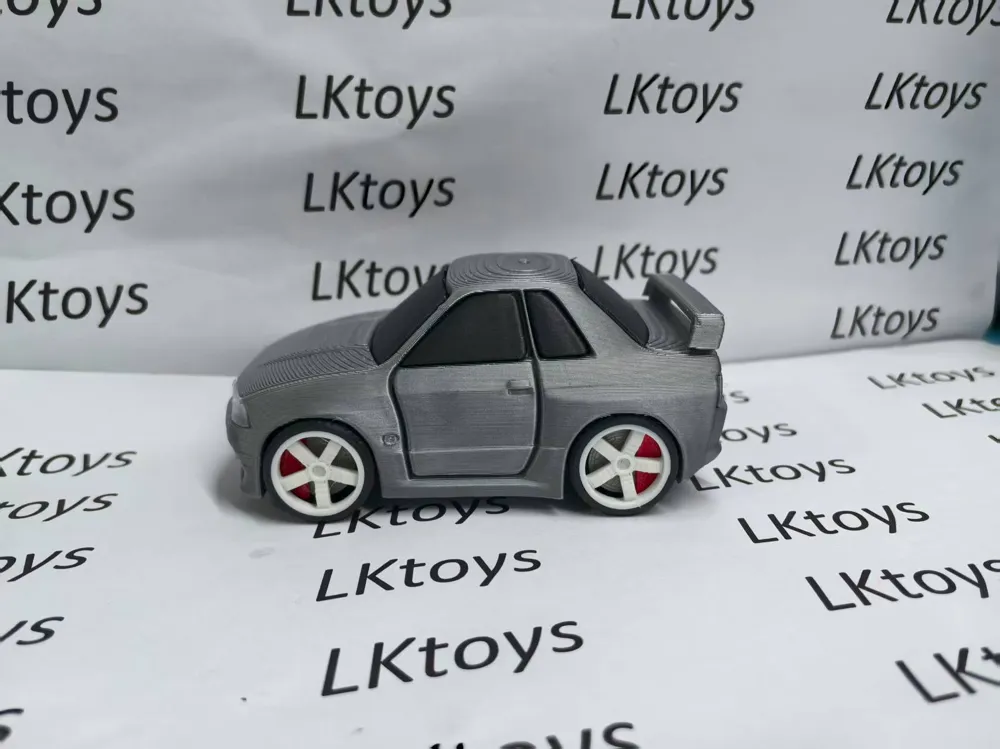 SKYLINE GTR R32 Multi-part Print Paint-free Chibi Toy Sports Car by ...
