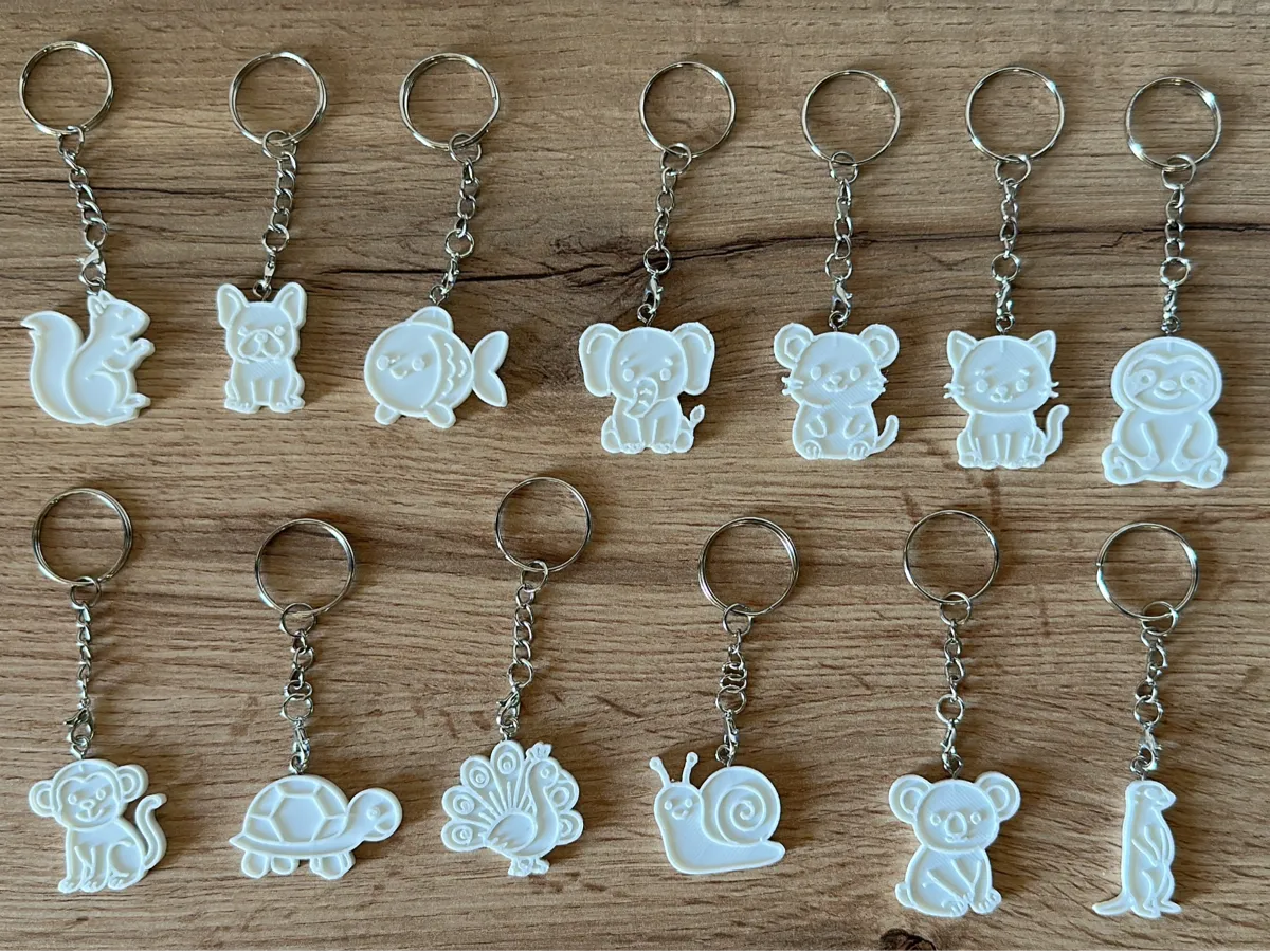 Animal Keychains (KeyChain) - Free 3D Print Model - MakerWorld