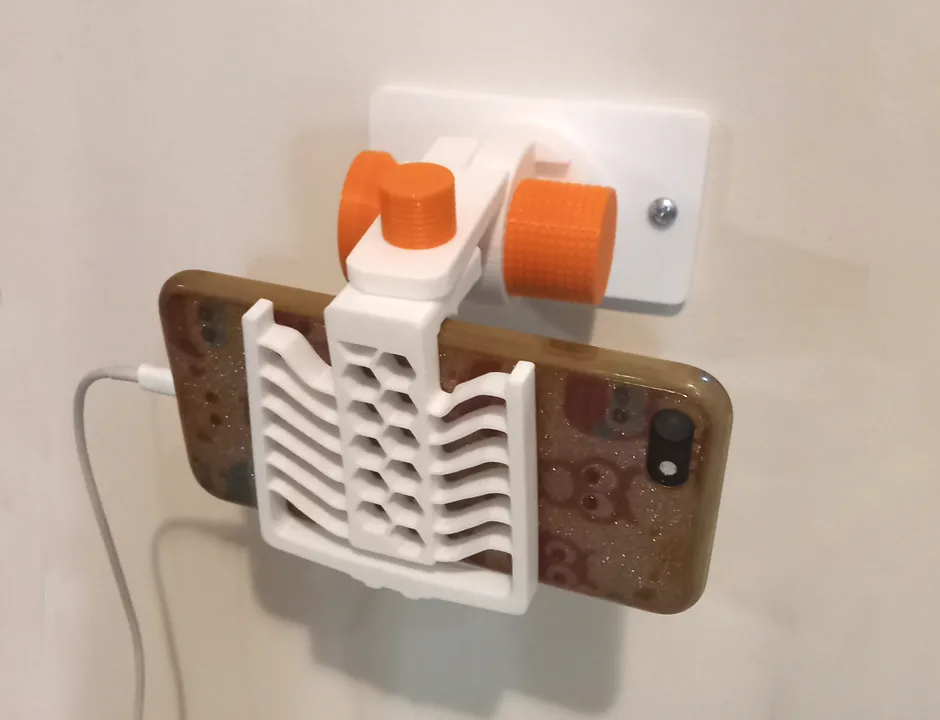 WALL MOUNT PHONE HOLDER FOR SECURITY CAMERA Remixed by MauricioDUARTE ...