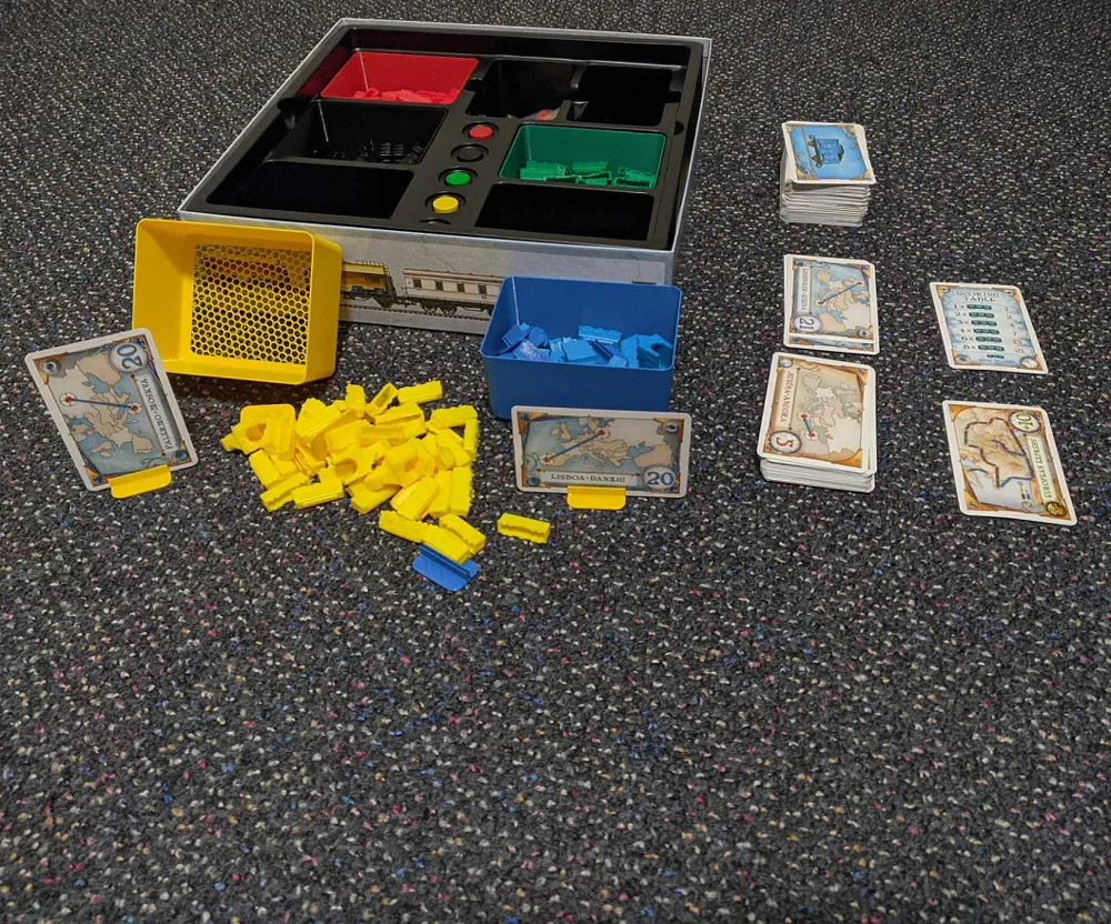 Ticket to Ride Europe: Trays, Ticket holders by vajojajo - MakerWorld
