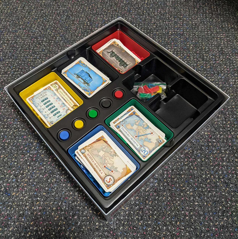 Ticket to Ride Europe: Trays, Ticket holders by vajojajo - MakerWorld
