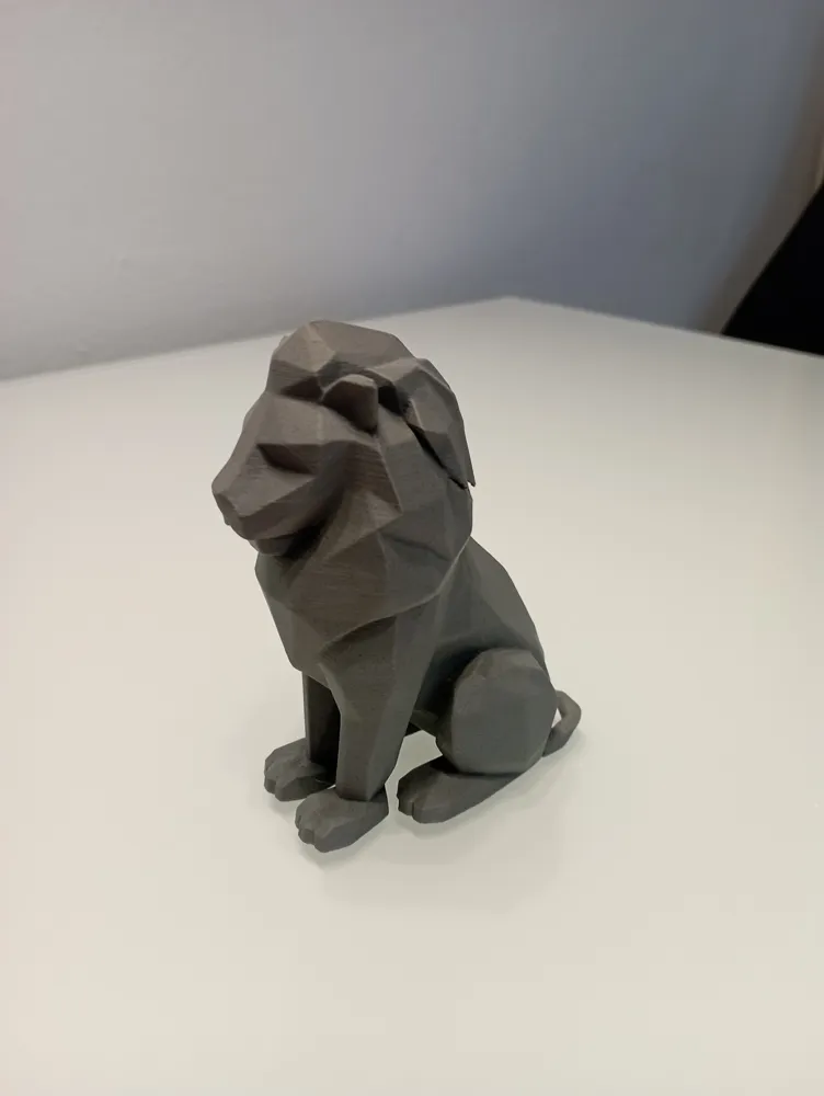 Poly Lion - Free 3D Print Model - MakerWorld