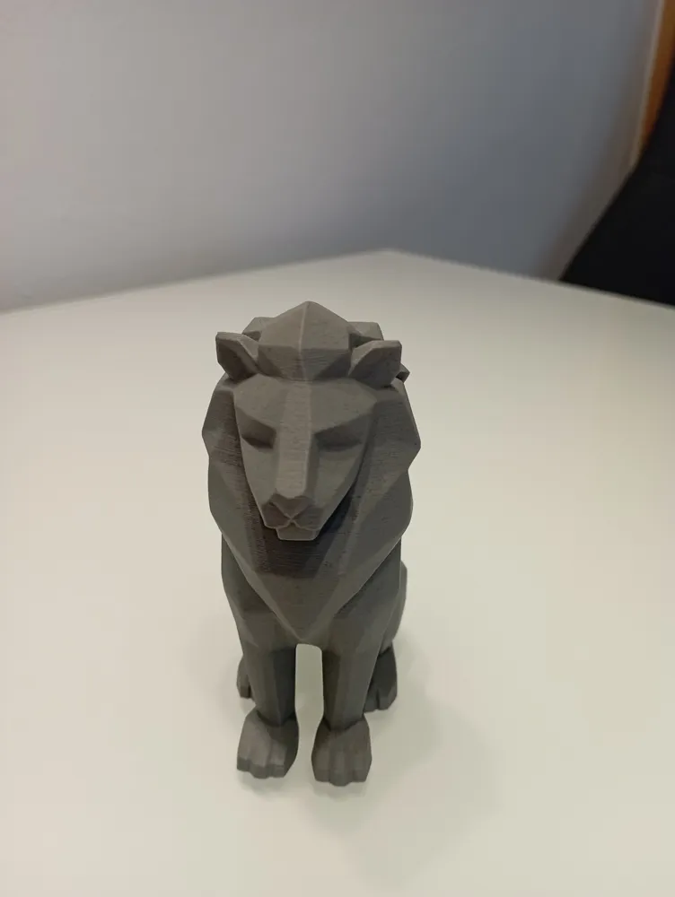 Poly Lion - Free 3D Print Model - MakerWorld
