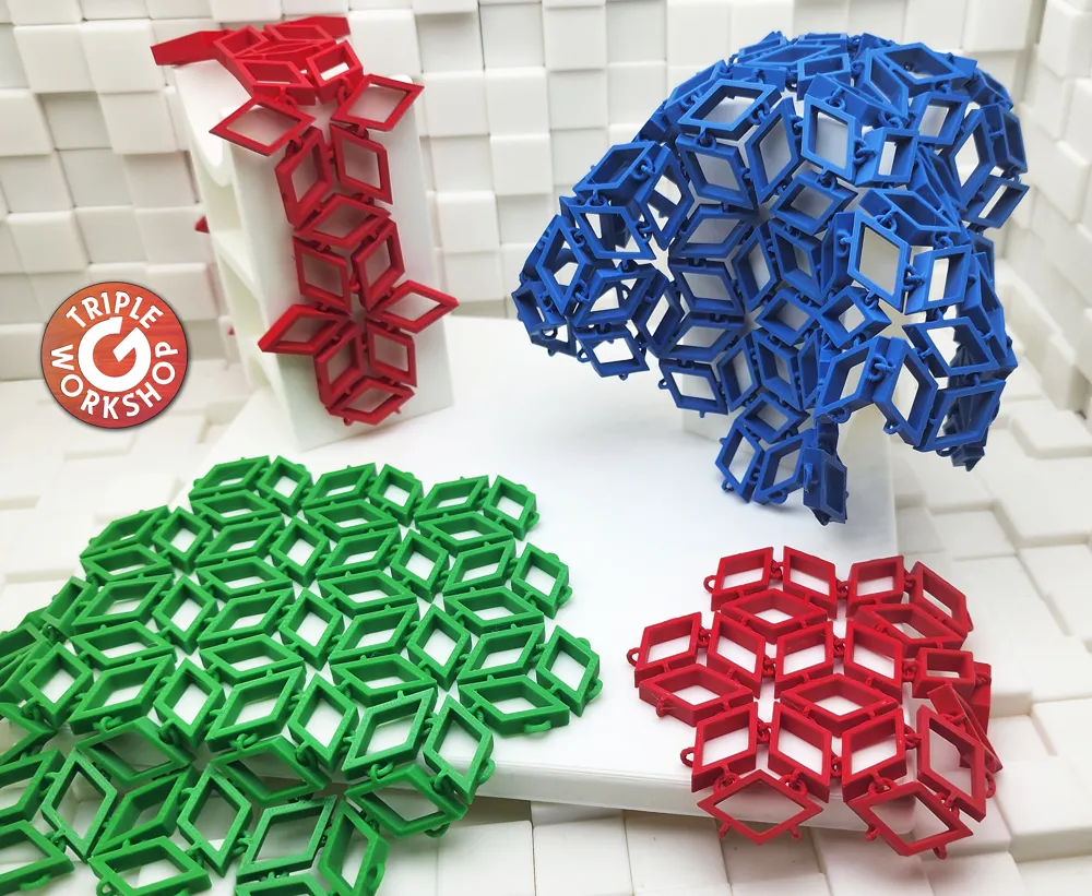 Flexible Diamond Mesh ⬨ 5 Models Remixed by TripleGWorkshop - MakerWorld