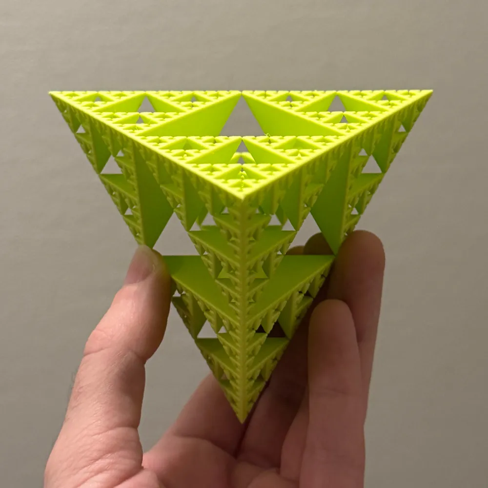 Sierpiński Triangular Bipyramid Fractal - Level 5 - Free 3D Print Model ...