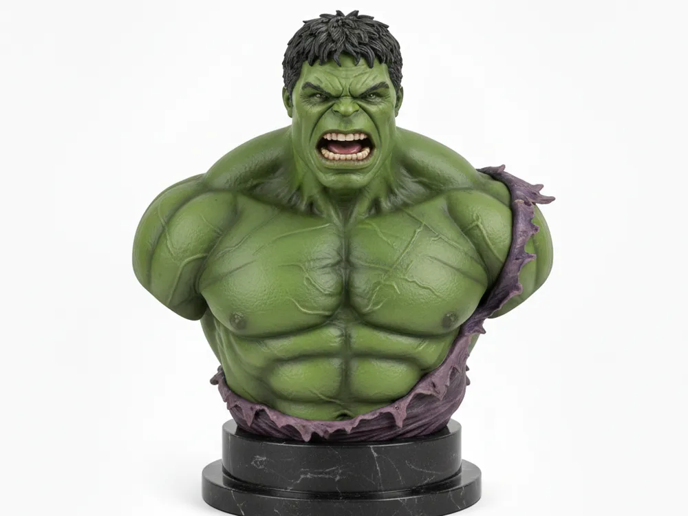 The Incredible Hulk – Bust - Free 3D Print Model - MakerWorld