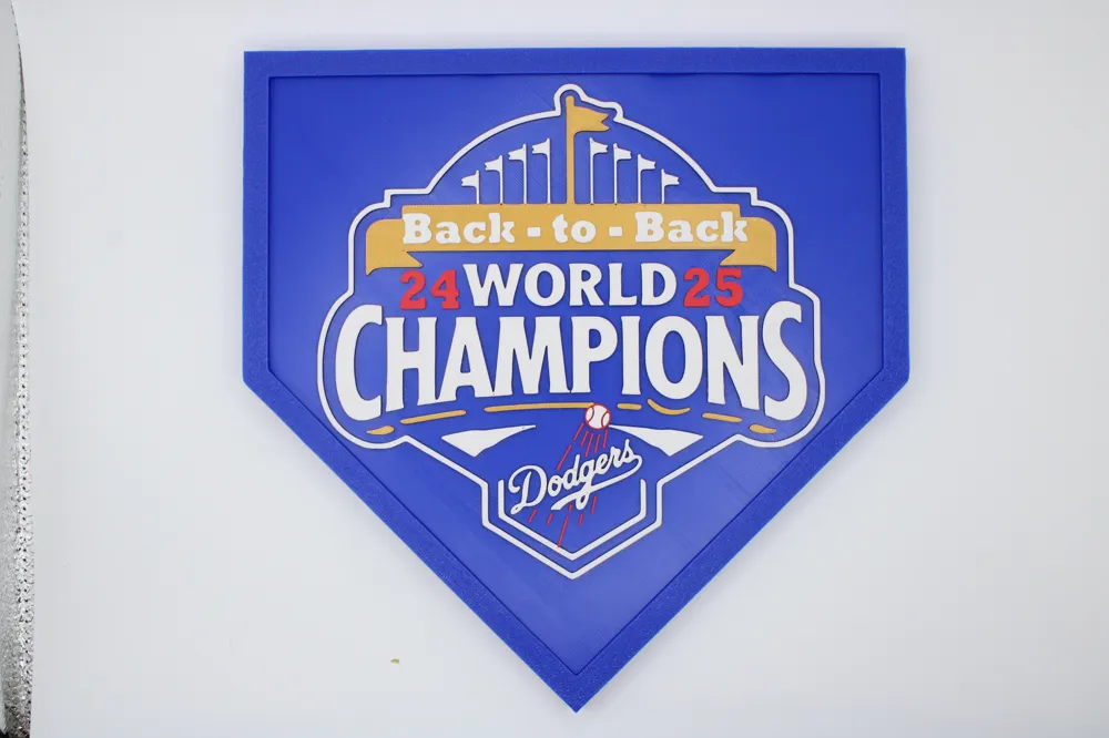 La Dodgers 25 Championship Plaque - Free 3D Print Model - MakerWorld