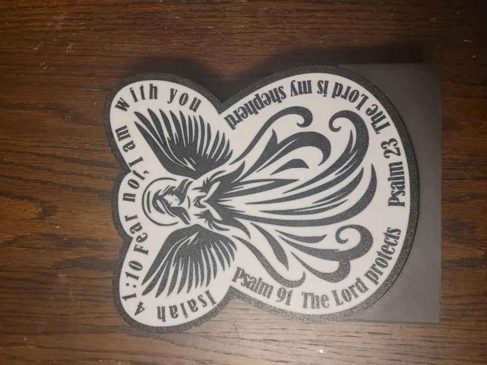 Angel with Bible verses light box by RayRaesArt MakerWorld: Download ...