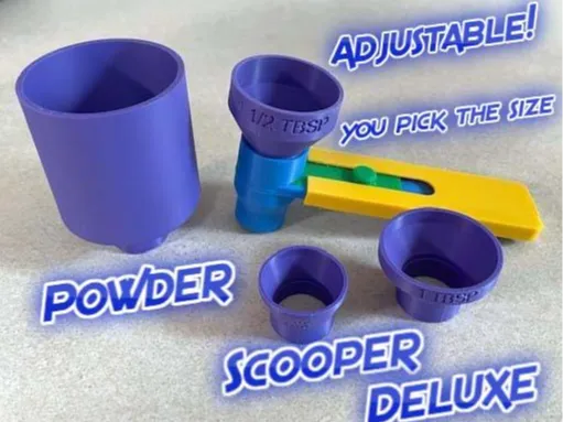 Powder Scooper Deluxe by JohnnyPrints MakerWorld: Download Free 3D Models