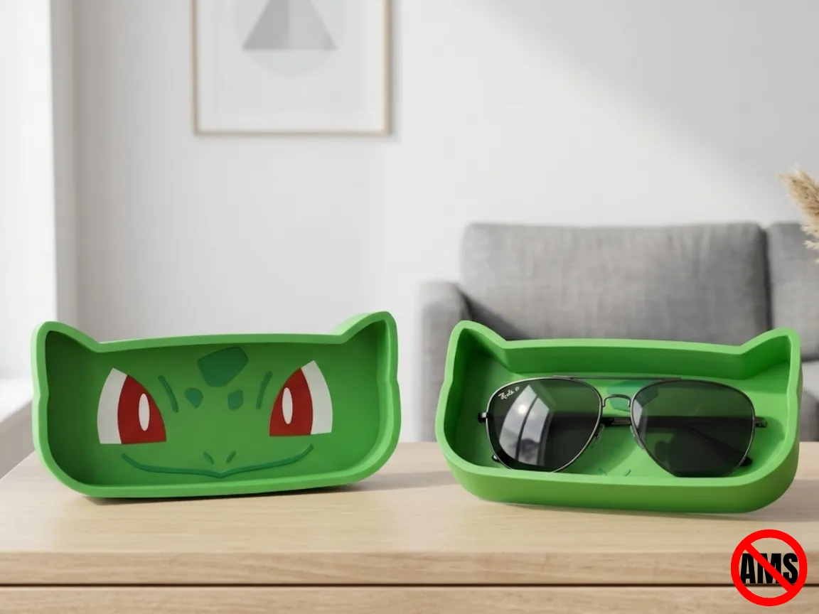 Bulbasaur Glasses Stand (AMS - No AMS) - Free 3D Print Model - MakerWorld