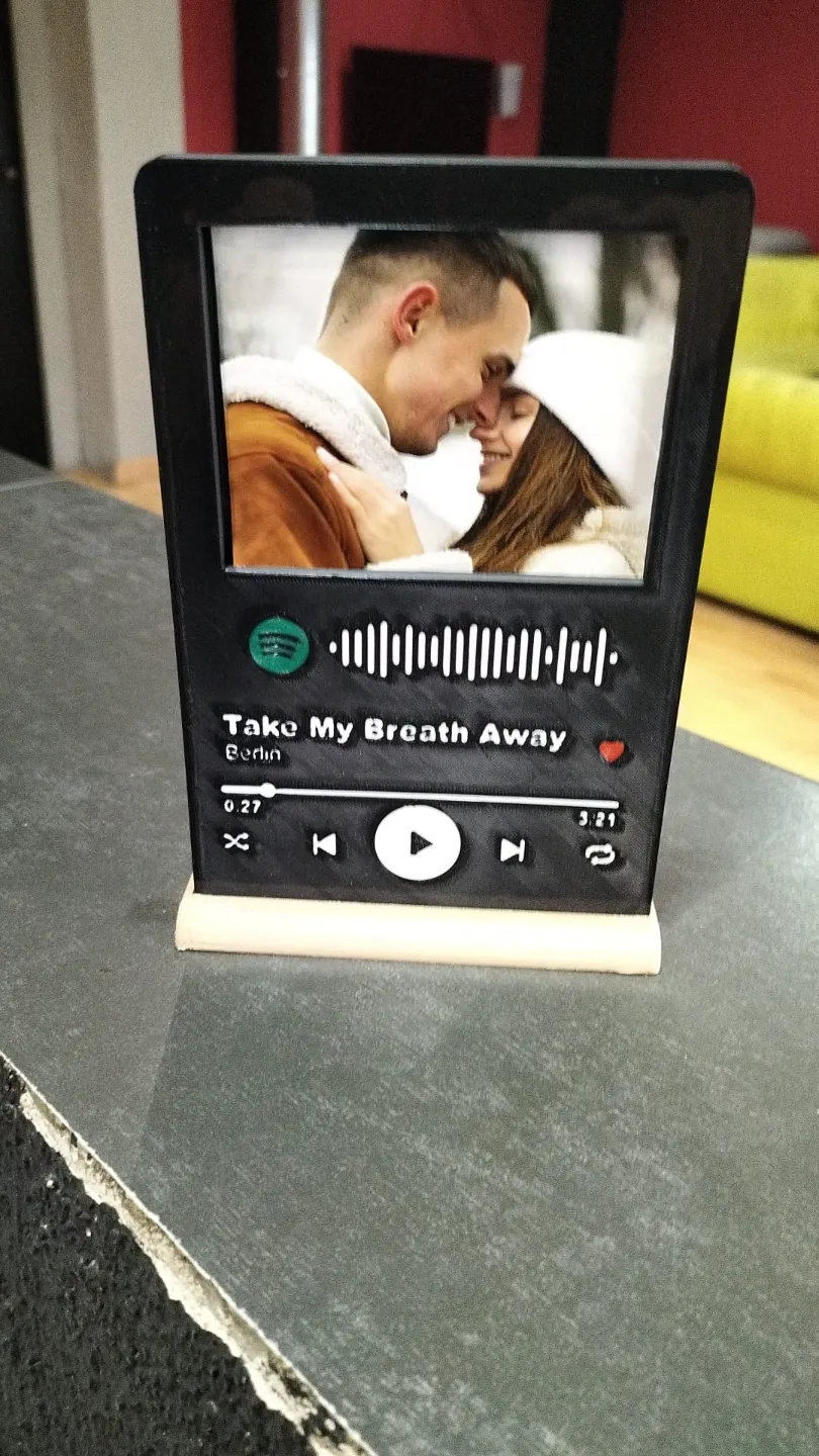 Spotify Frame with Support by impresion3dflow MakerWorld: Download Free ...