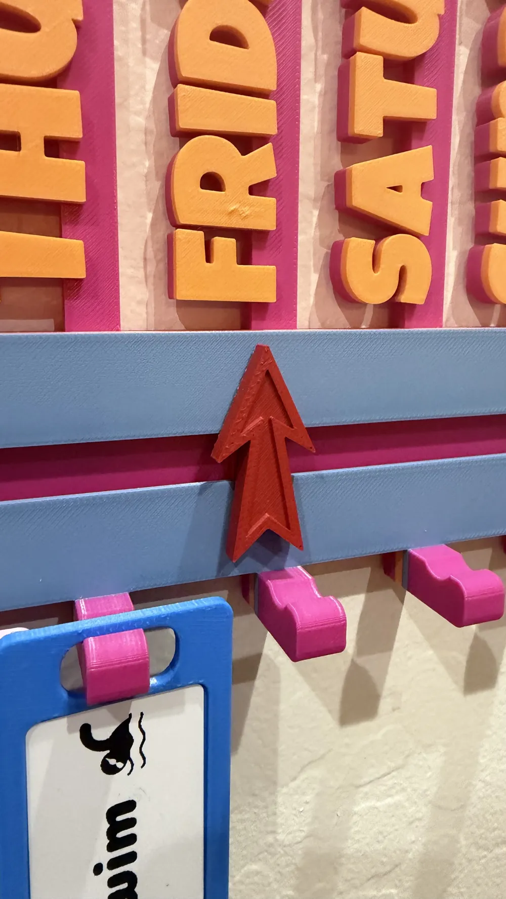 Day of the Week Slider - Free 3D Print Model - MakerWorld