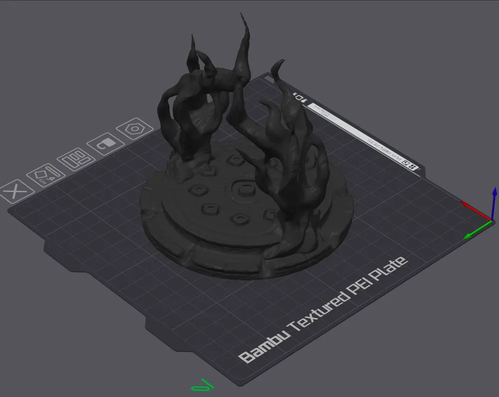 Hand of Vecna stand by Wood - MakerWorld