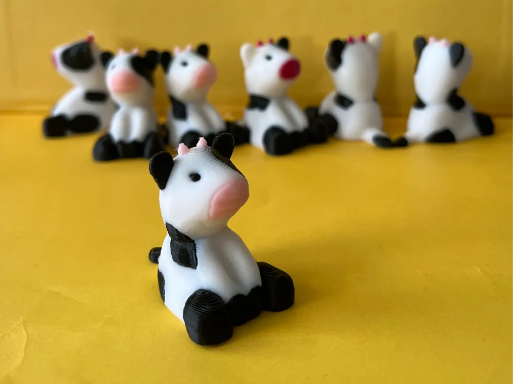 Miniature cute cow by Bash Studio 3D - MakerWorld